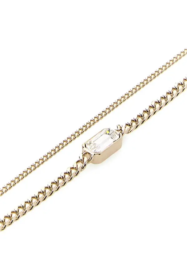 Alexander McQueen Platinum Metal Skull Bracelet