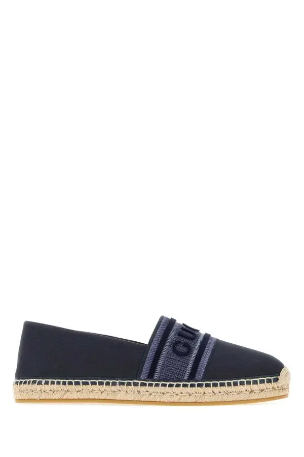 Gucci Navy Canvas Espadrilles