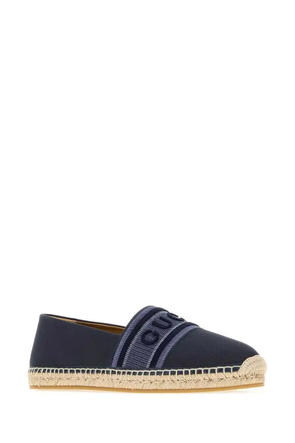 Gucci Navy Canvas Espadrilles