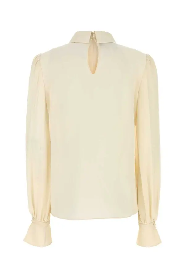 Valentino Garavani Cream Silk Blouse