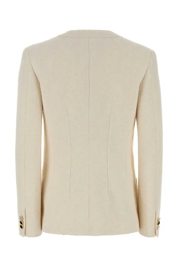 Alessandra Rich Ivory Boucle Blazer