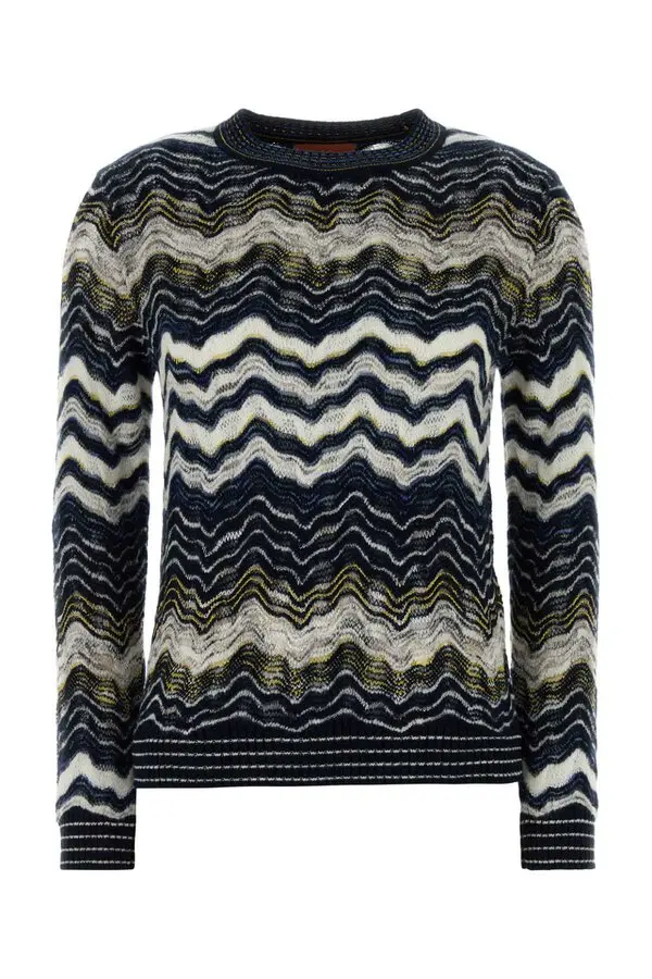 Missoni Embroidered Stretch Wool Blend Sweater - Multicolor