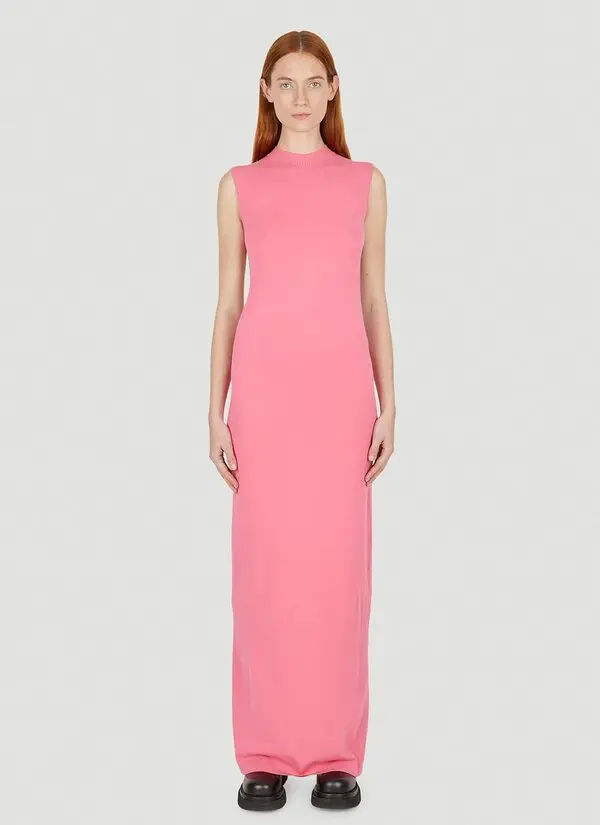 Sportmax Calcio Open Back Maxi Dress - Pink