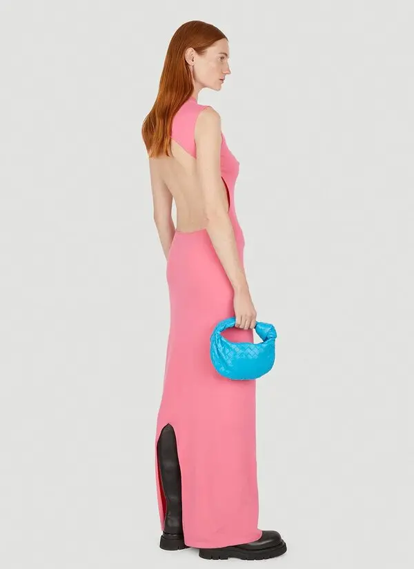 Sportmax Calcio Open Back Maxi Dress - Pink