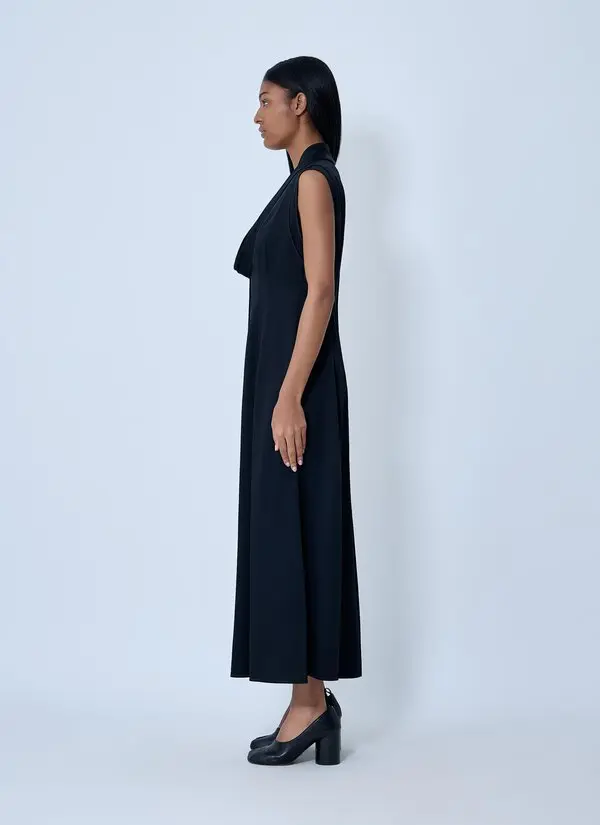 JIL SANDER V-neck Midi Dress