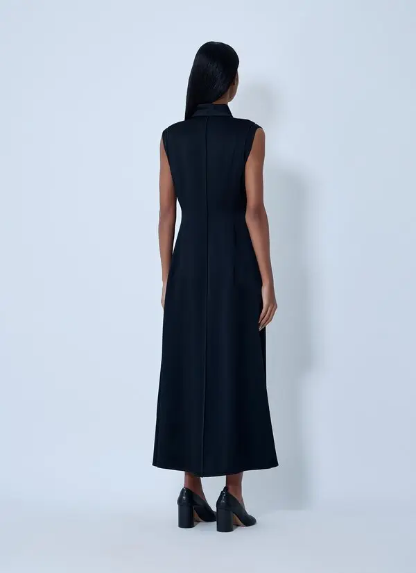 JIL SANDER V-neck Midi Dress