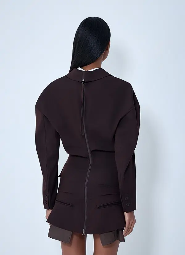 Issey Miyake Tailored Blazer Mini Dress