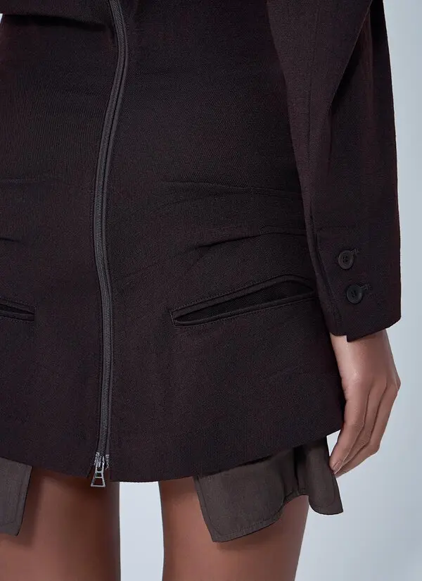 Issey Miyake Tailored Blazer Mini Dress