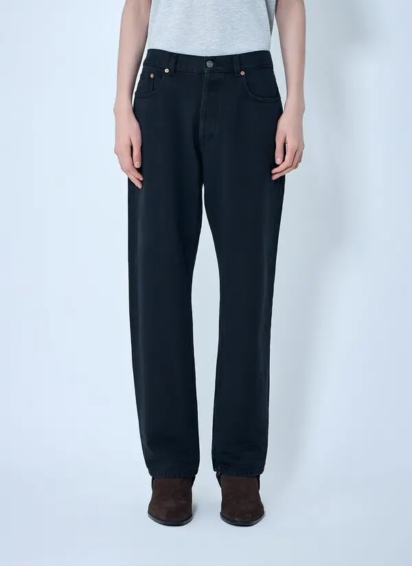 Saint Laurent Loose Straight Denim Pants