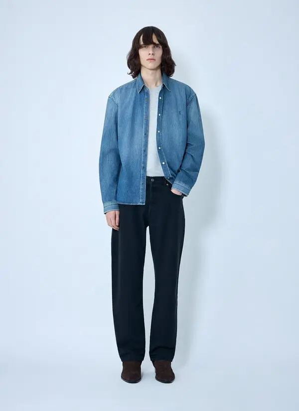 Saint Laurent Loose Straight Denim Pants