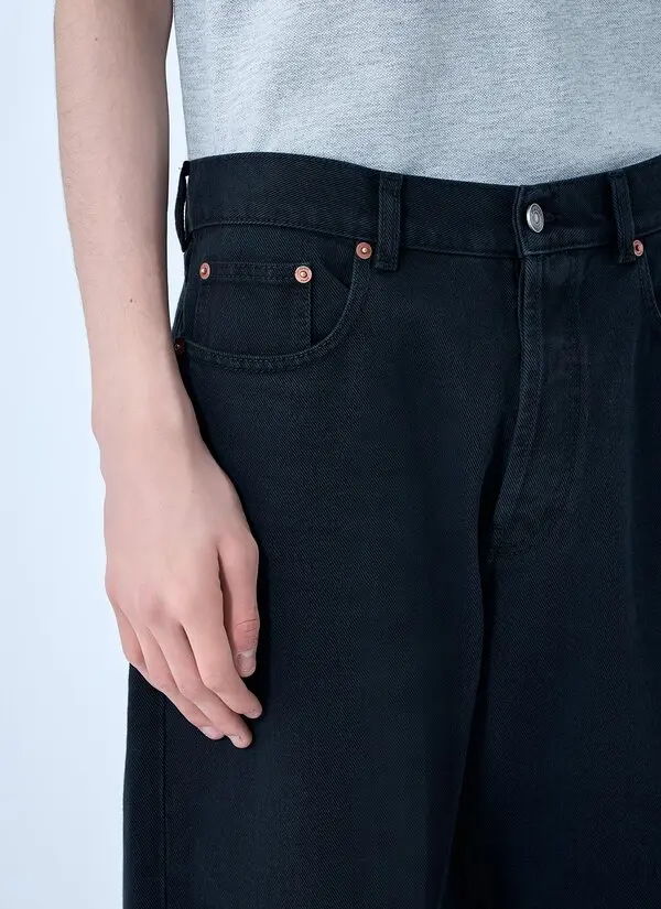 Saint Laurent Loose Straight Denim Pants