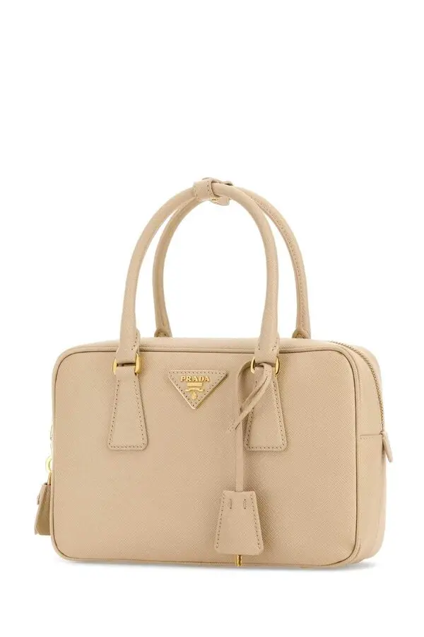 Prada Sand Leather Handbag