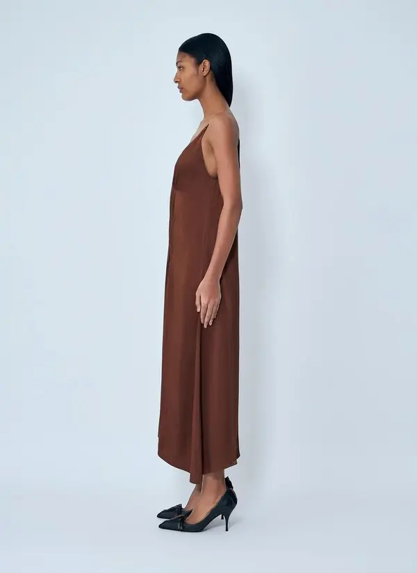Prada Crepe Satin Midi Dress