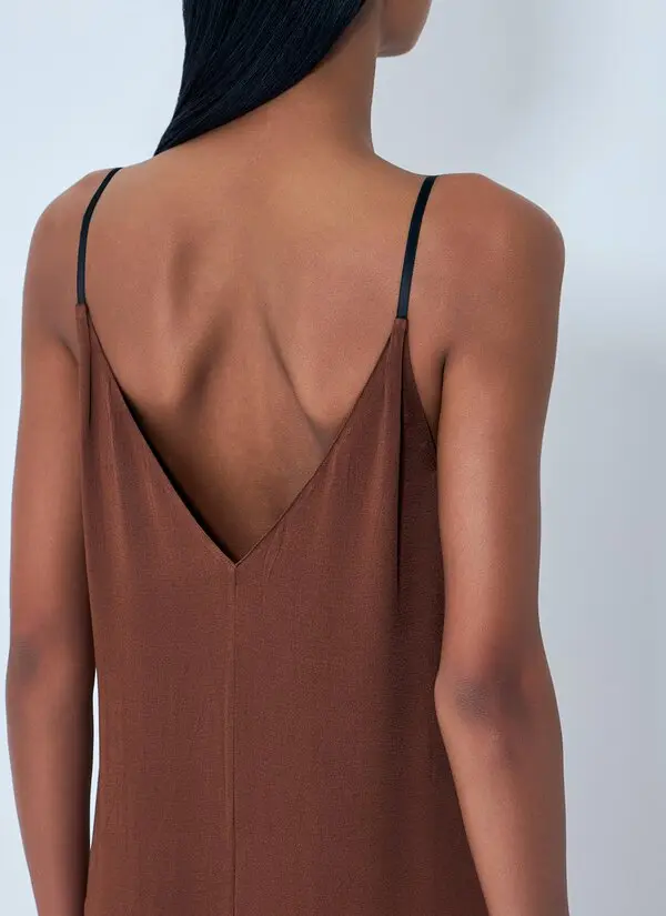 Prada Crepe Satin Midi Dress