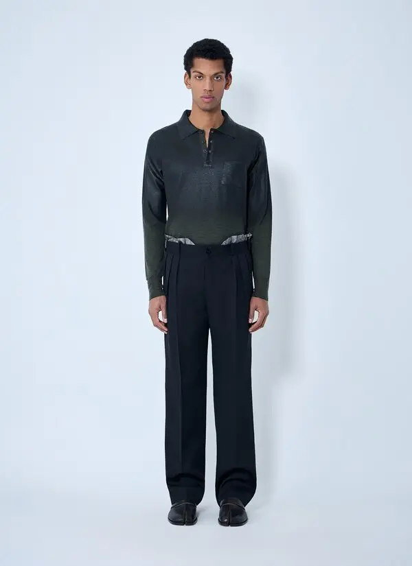 MAISON MARGIELA Long Sleeve Polo Shirt