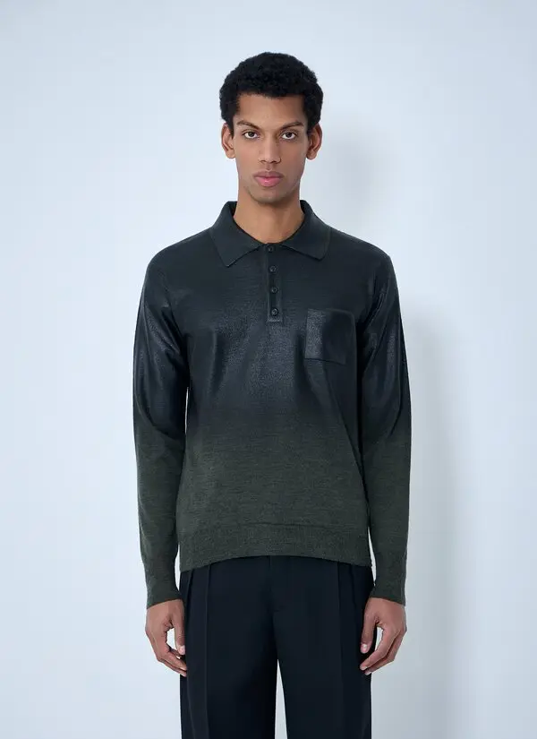 MAISON MARGIELA Long Sleeve Polo Shirt
