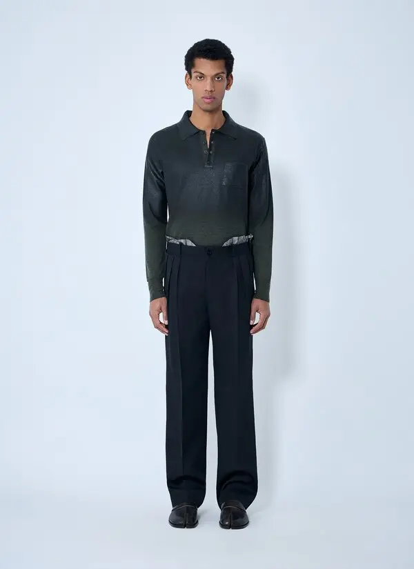 MAISON MARGIELA Long Sleeve Polo Shirt
