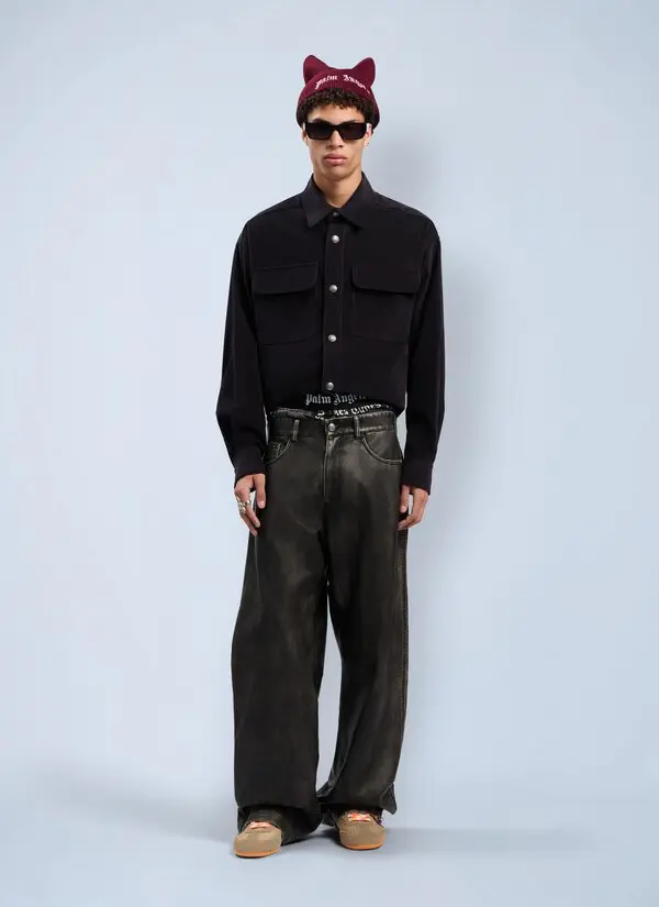 Palm Angels Classic Logo Corduroy Overshirt