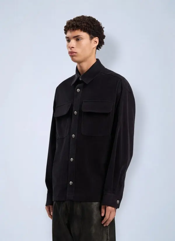 Palm Angels Classic Logo Corduroy Overshirt
