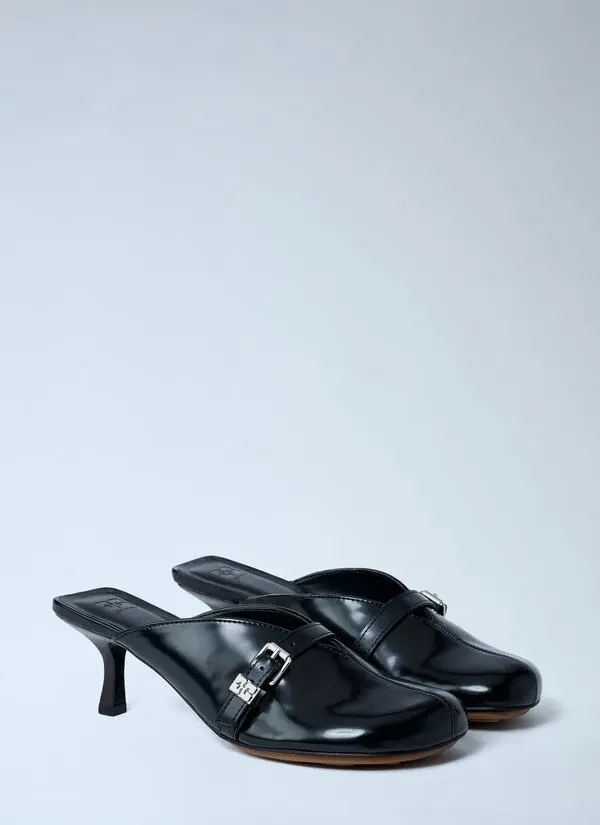GANNI Sue Heeled Mules - Black