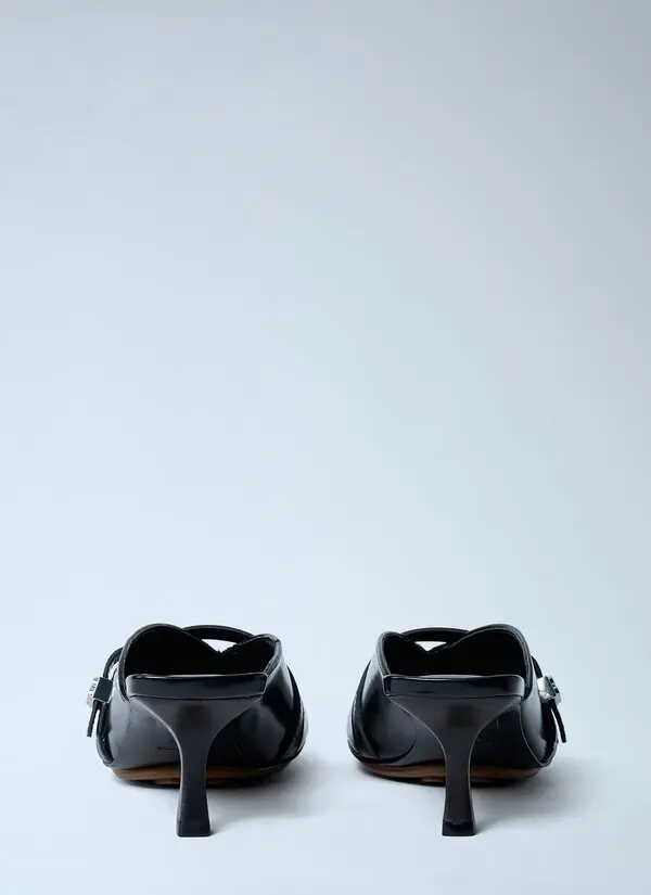 GANNI Sue Heeled Mules - Black