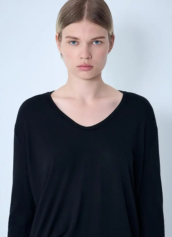 Rick Owens Hiked Long Sleeve Top