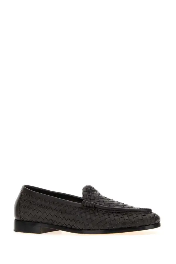 Bottega Veneta Dark Leather Charlotte Ballerinas - Brown