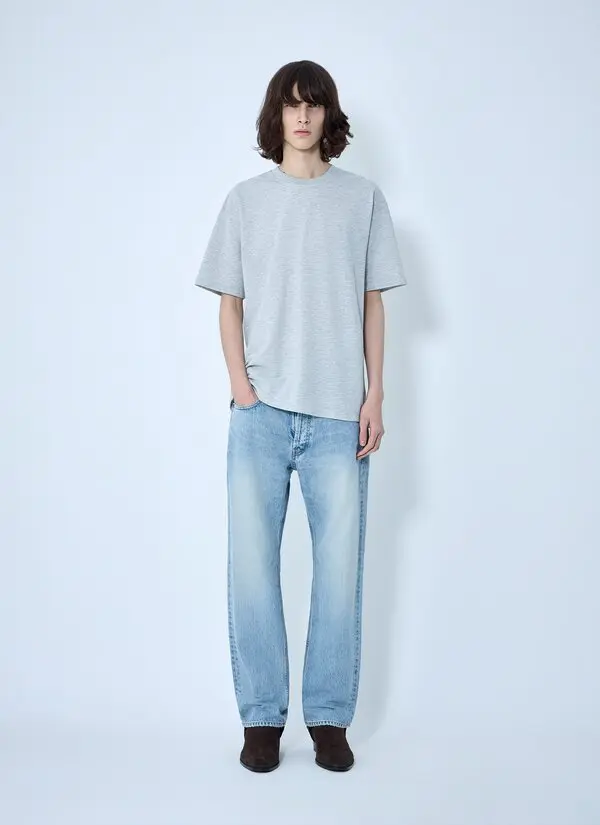 Saint Laurent Cassandre Oversize T-shirt - Gray
