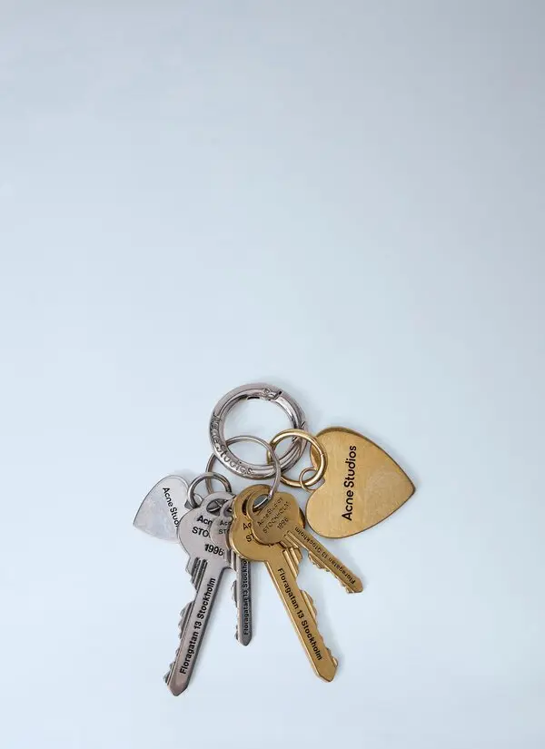 Acne Studios Engraved Keyring Set - Gold