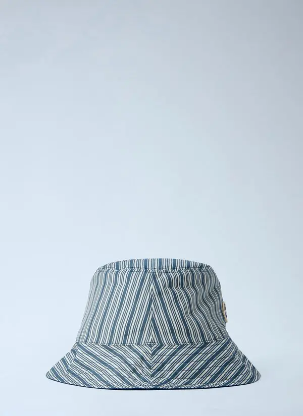 Moncler Striped Bucket Hat - White