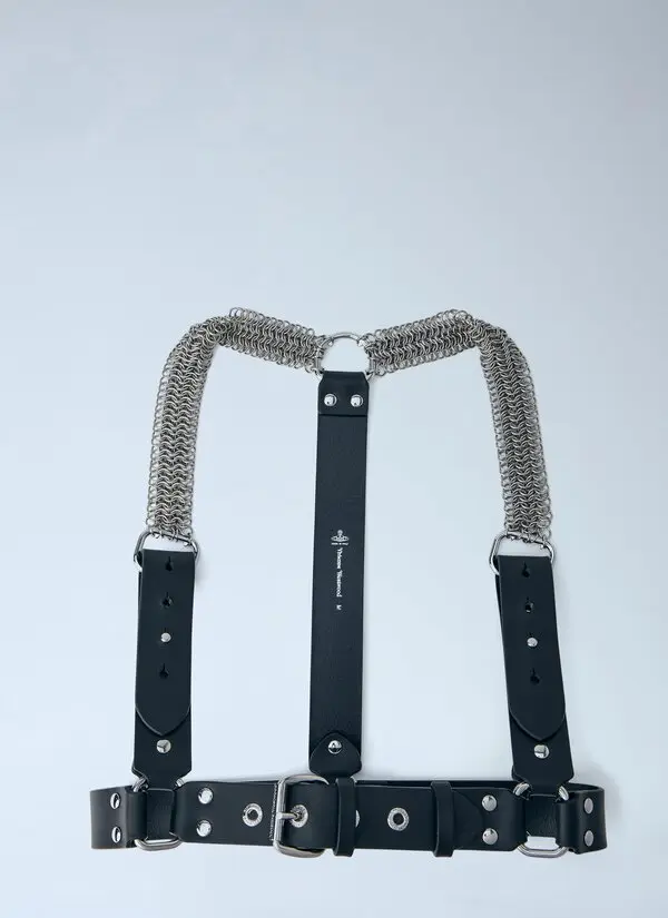 VIVIENNE WESTWOOD Chain-detail Leather Harness - Black