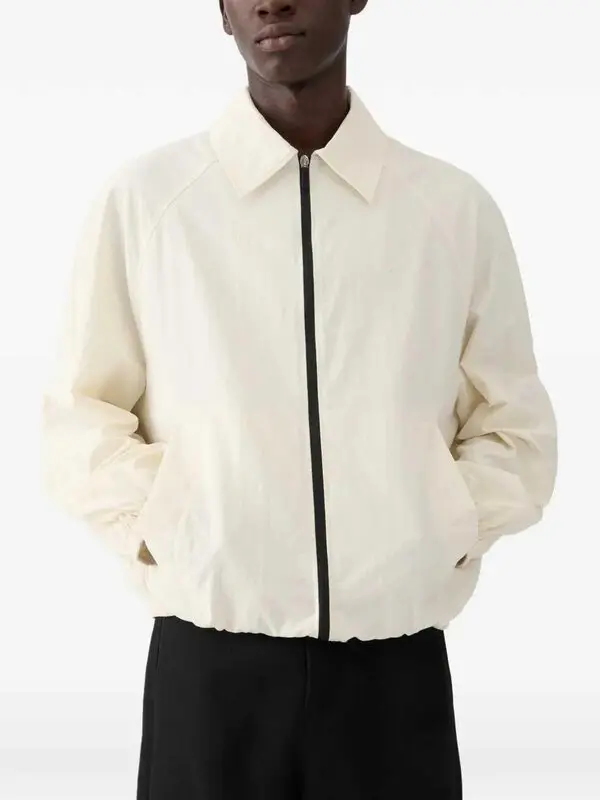 Jacquemus Zip-up Windbreaker - White