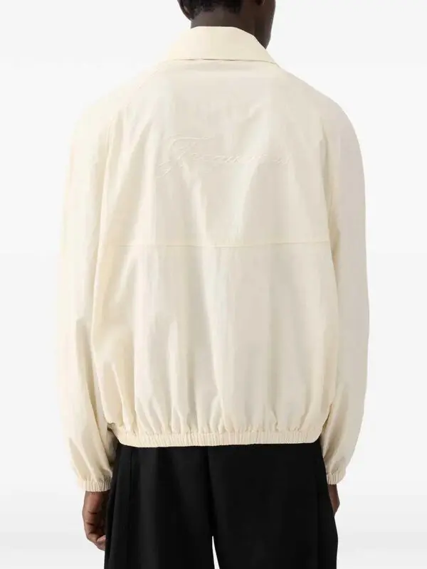 Jacquemus Zip-up Windbreaker - White
