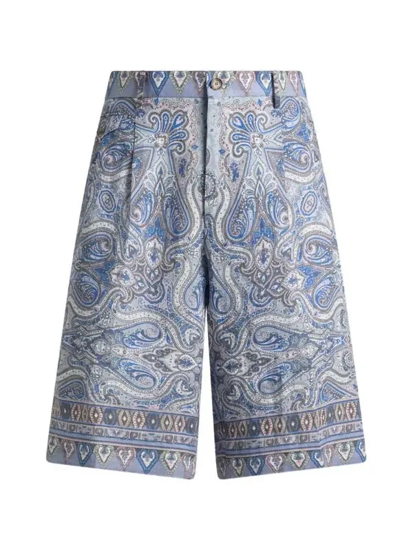 Etro Paisley Print Shorts