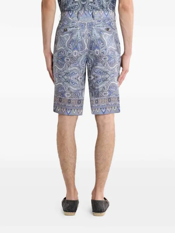 Etro Paisley Print Shorts