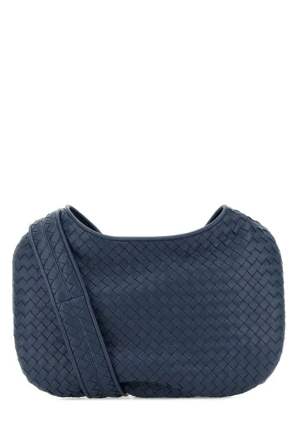 Bottega Veneta Air Force Nappa Leather Veneto Crossbody Bag - Blue