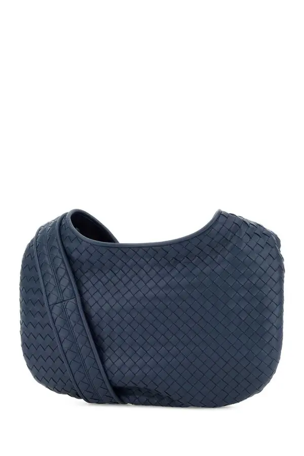 Bottega Veneta Air Force Nappa Leather Veneto Crossbody Bag - Blue