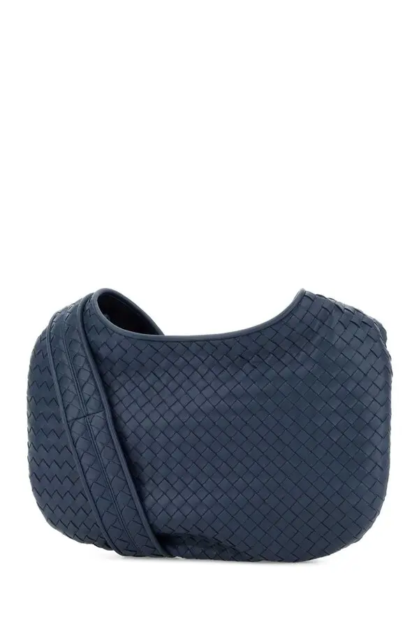 Bottega Veneta Air Force Nappa Leather Veneto Crossbody Bag - Blue