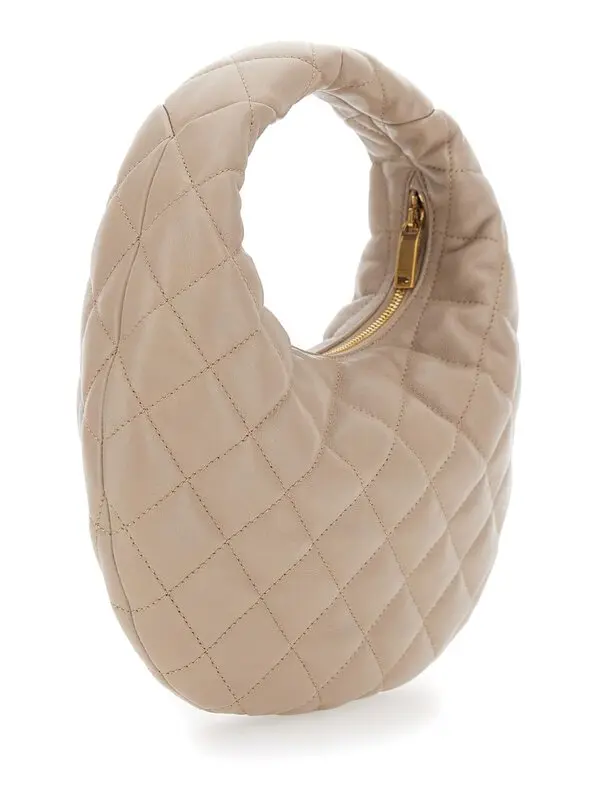 Saint Laurent Leather Icare Handbag - Cream