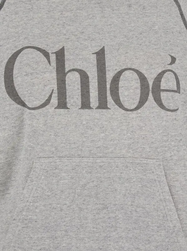 Chloé Cotton Blend Logo Sweatshirt - Multicolor
