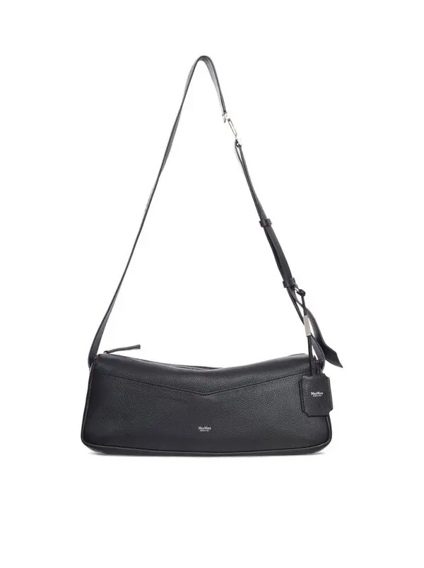 Max Mara Hammered Leather Shoulder Bag