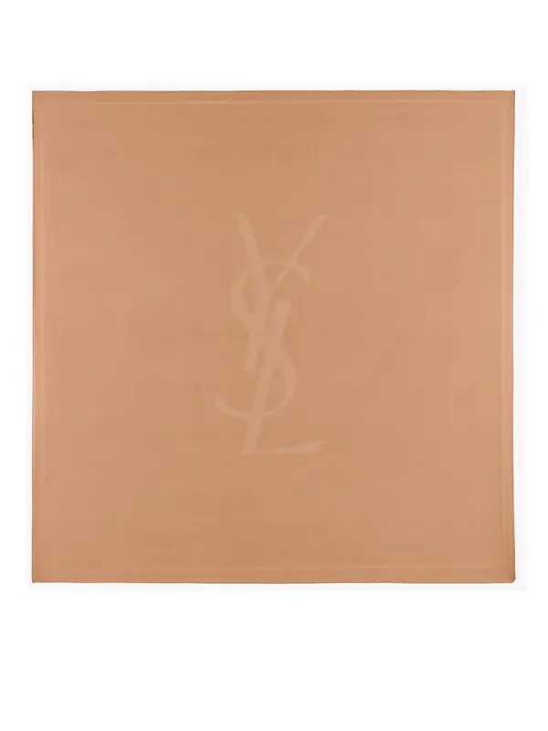 Saint Laurent Cassandre Square Scarf In Silk Charmeuse
