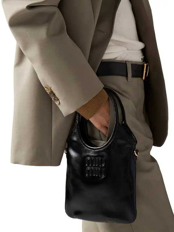 Miu Miu Ivy Leather Handbag