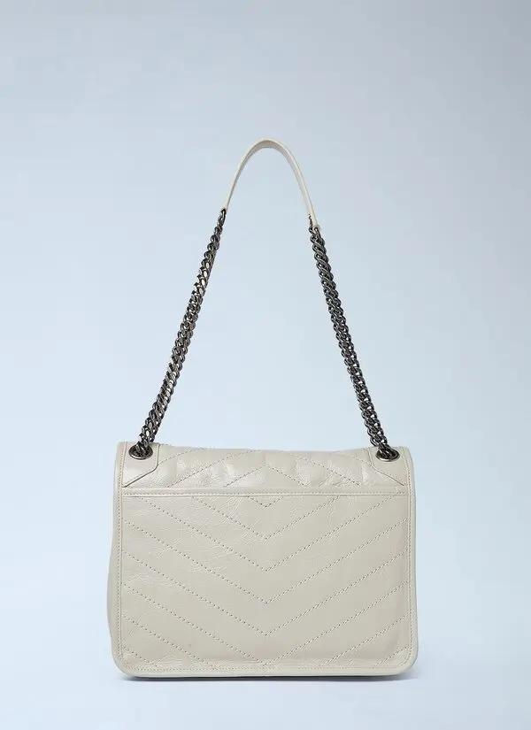 Saint Laurent Medium Niki Shoulder Bag - Cream