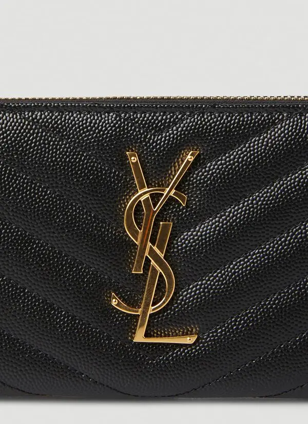 Saint Laurent Cassandre Matelassé Wallet