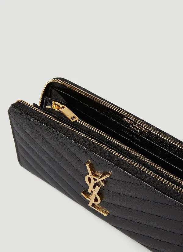 Saint Laurent Cassandre Matelassé Wallet