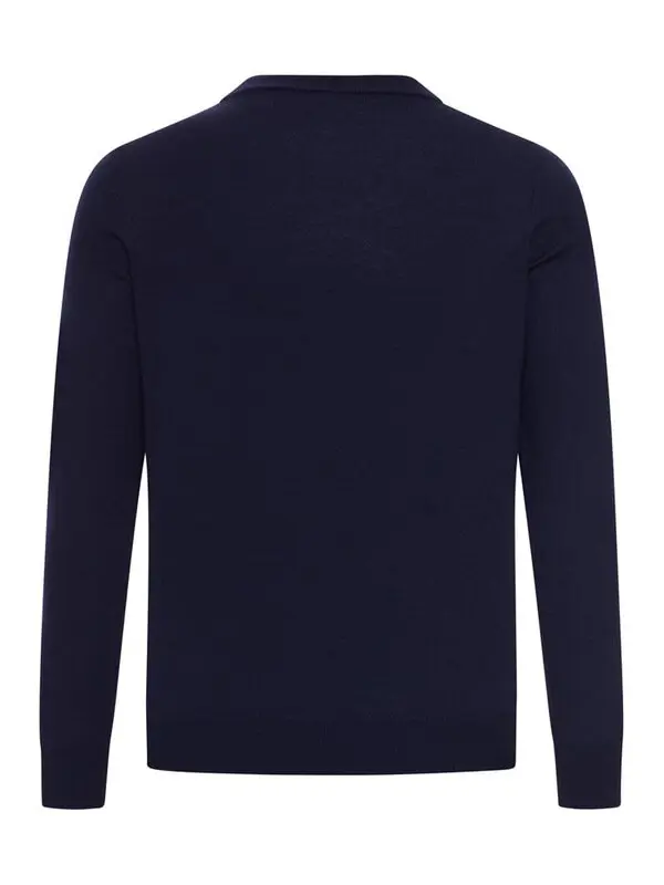 Celine Fine Wool Sweater With Triomphe Embroidery