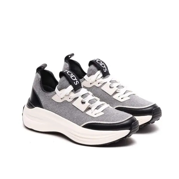 TOD'S Fabric And Leather Sneakers - Multicolor