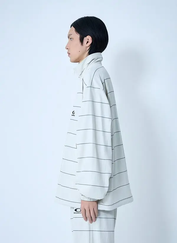 Balenciaga Striped Track Jacket - White
