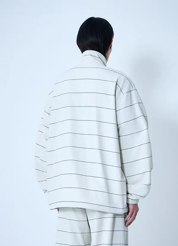 Balenciaga Striped Track Jacket - White